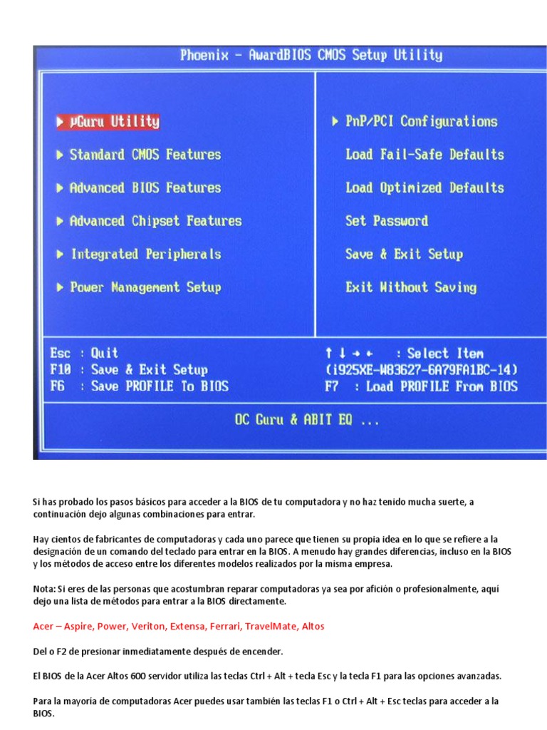 Como Entrar A Los Bios de Mi PC | PDF | Bios | Dell