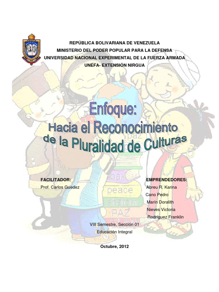 Trabajo Enfoques y Modelos de La Educacion Multicultural | PDF | Diversidad cultural ...