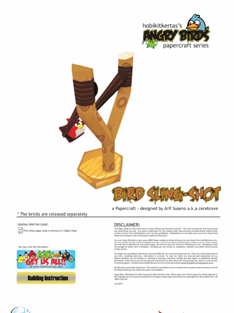 Bird Sling Angry Birds by Hobikitkertas | PDF