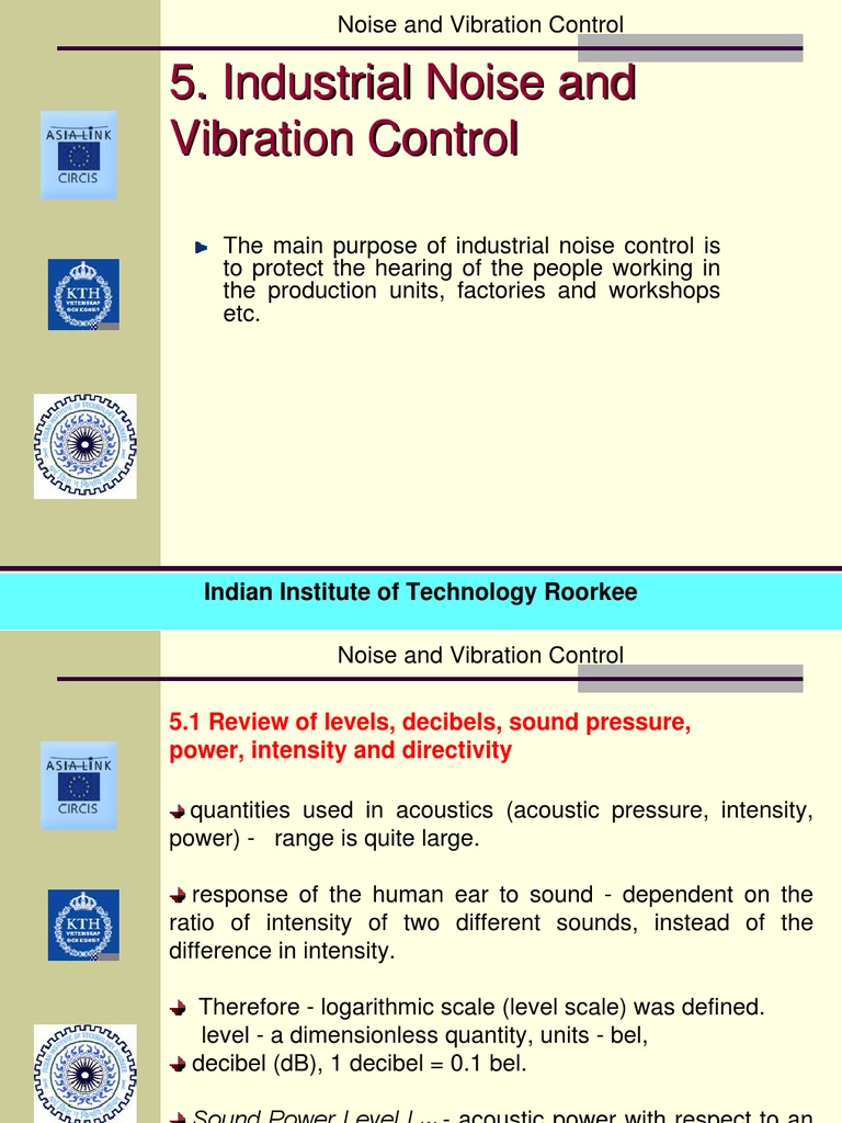 5 Industrial Noise and Vibrations Control | PDF