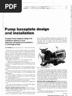 Pump Baseplate Design and Installation | PDF | Thermal Expansion | Pump