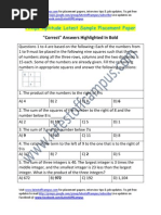 Accenture Aptitude Placement Papaer | PDF | Fraction (Mathematics ...