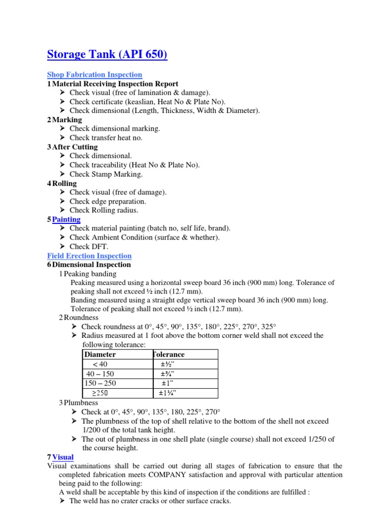 Storage Tank (API 650) | PDF | Humidity | High Voltage