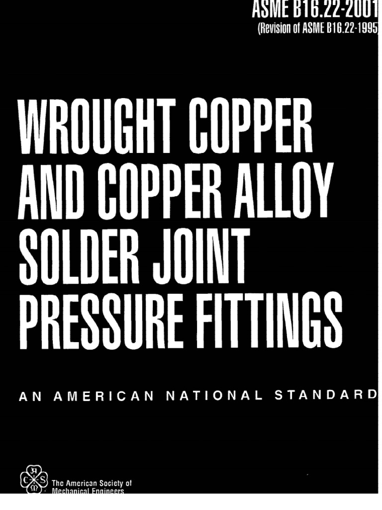 Asme B16.22 | PDF | Science | Clubs And Societies