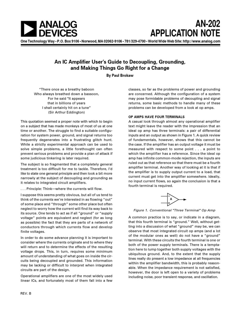 LM324 Amplifier Decoupling Guide | PDF | Amplifier | Operational Amplifier