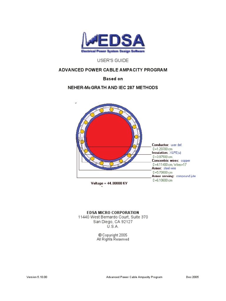 Cable Ampacity Pdf Electrical Resistivity And Conductivity
