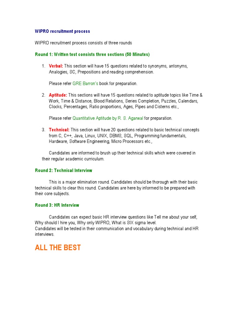 WIPRO Preparation | Download Free PDF | Pointer (Computer Programming) | Subroutine