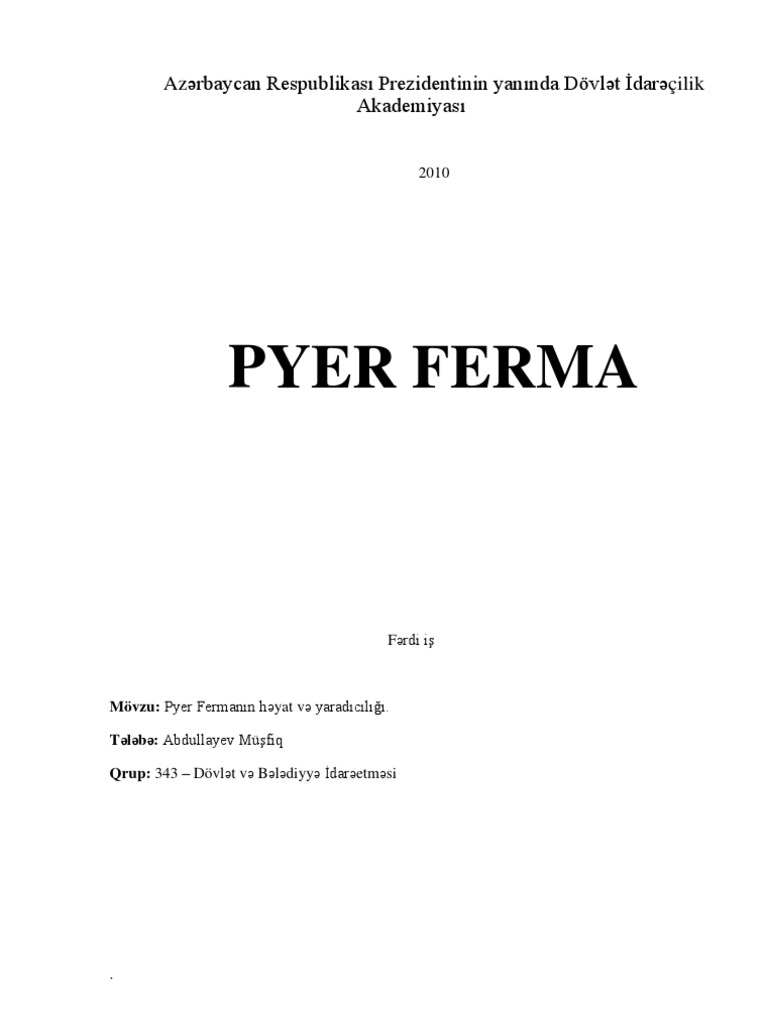 Ferma Pyer | PDF
