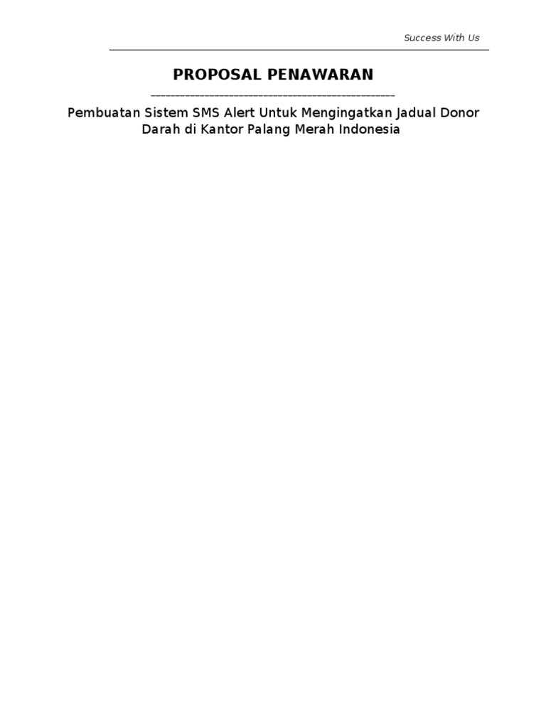 Proposal Penawaran Pmi | PDF