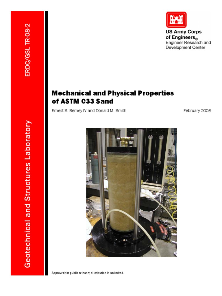 Mechanical and Physical Properties of Astm c33 Sand | Download Free PDF | Young's Modulus ...