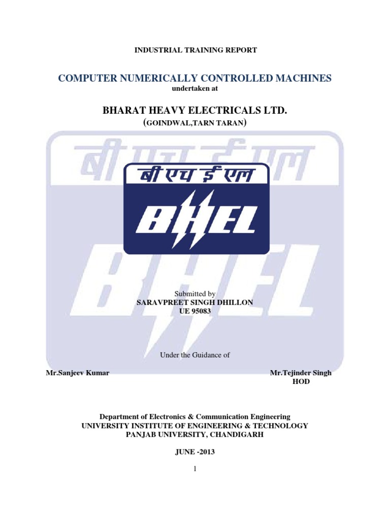 Bhel - CNC Machines | PDF | Programmable Logic Controller | Numerical Control