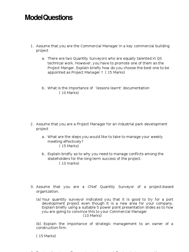 Key Questions for Project Management Success | PDF