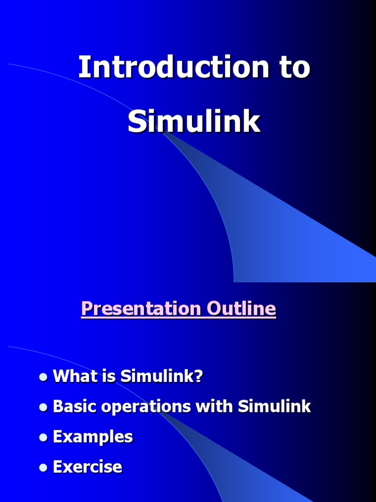 Simulink Tutorial | PDF | Matlab | Equations Simulink Tutorial | PDF | Matlab | Equations