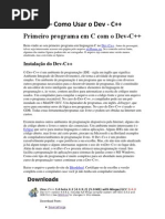 Primeiro Programa em C Com o Dev C++ | PDF | Sistema operacional ...