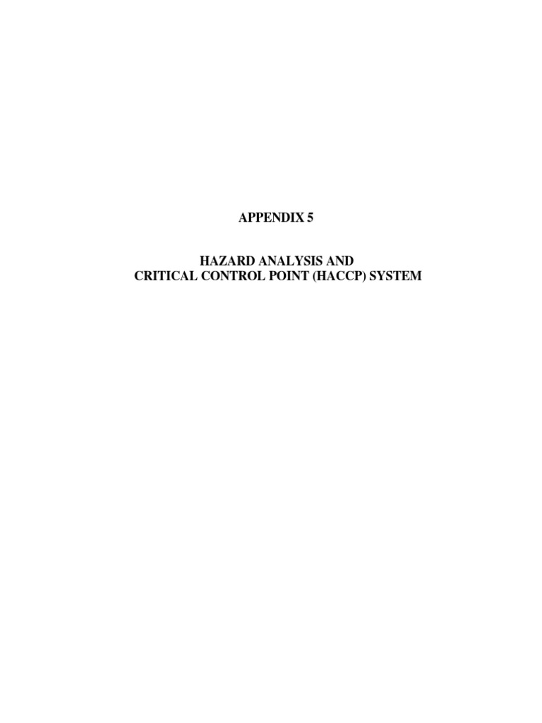 HACCP Training Guideline | PDF | Hazard Analysis And Critical Control ...