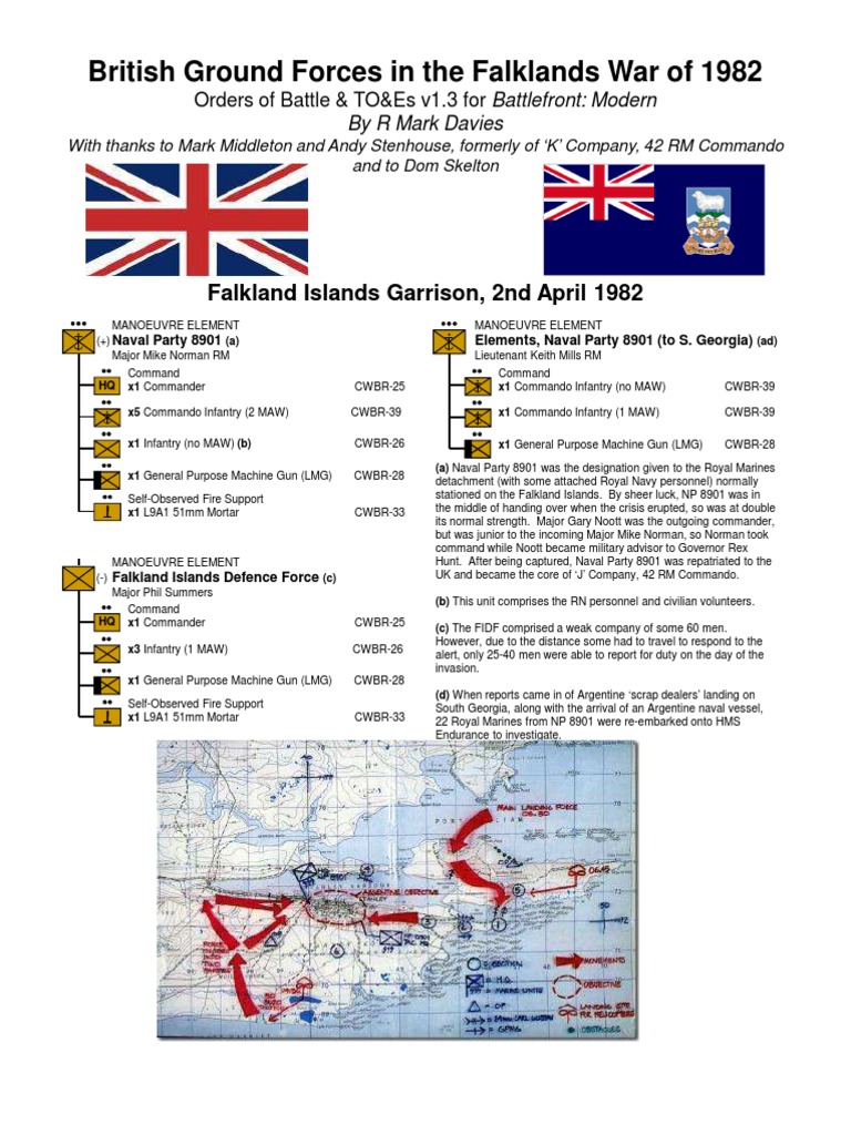 British Ground Forces in the Falklands War of 1982 | Commando | Company ...