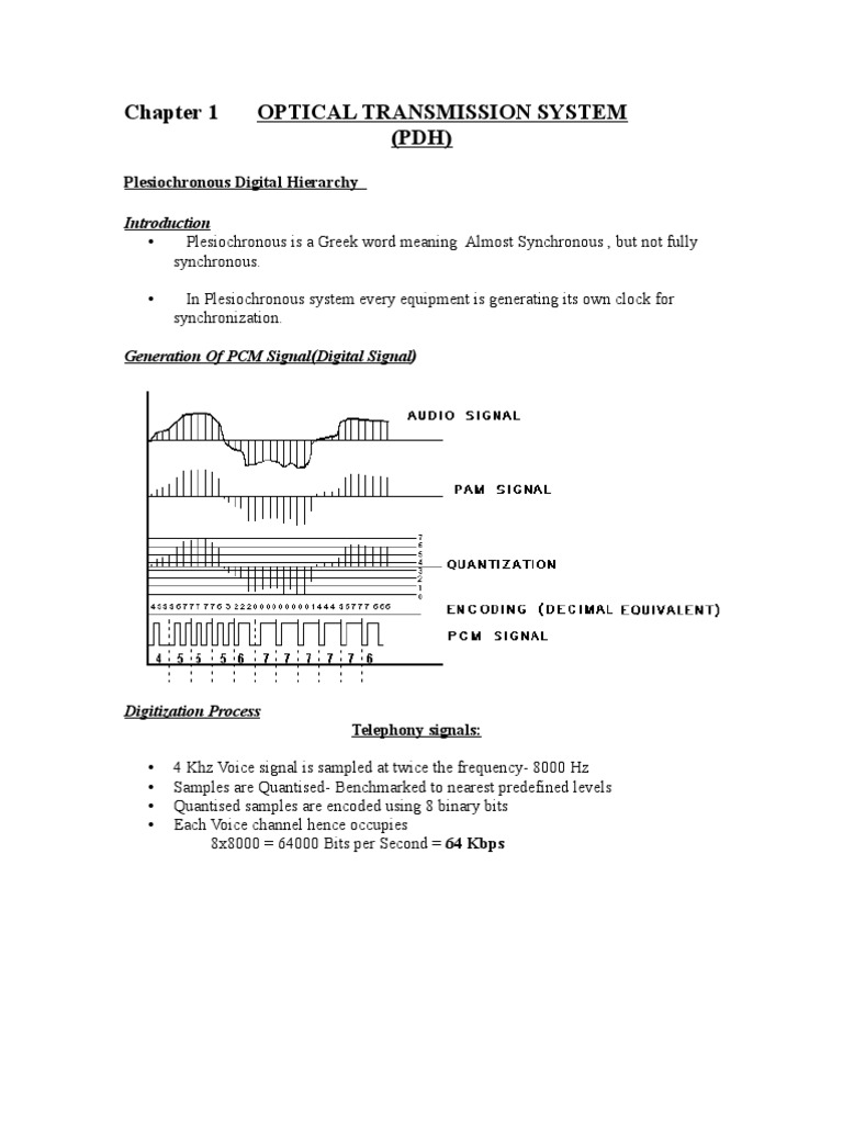 SDH 1 | PDF | Sampling (Signal Processing) | Multiplexing