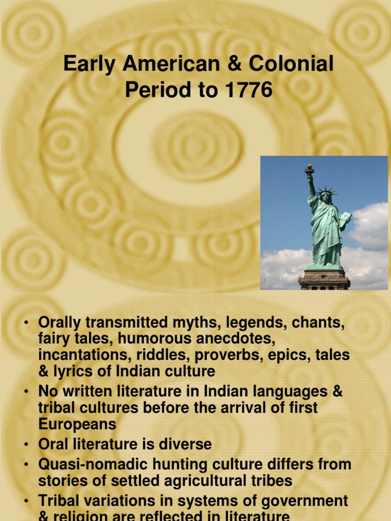 Early American & Colonial Period to 1776 | American Poetry | Poetry