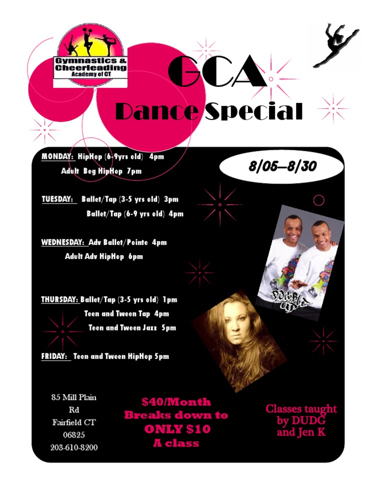 GCA Dance Class Schedule & Pricing | PDF | Art