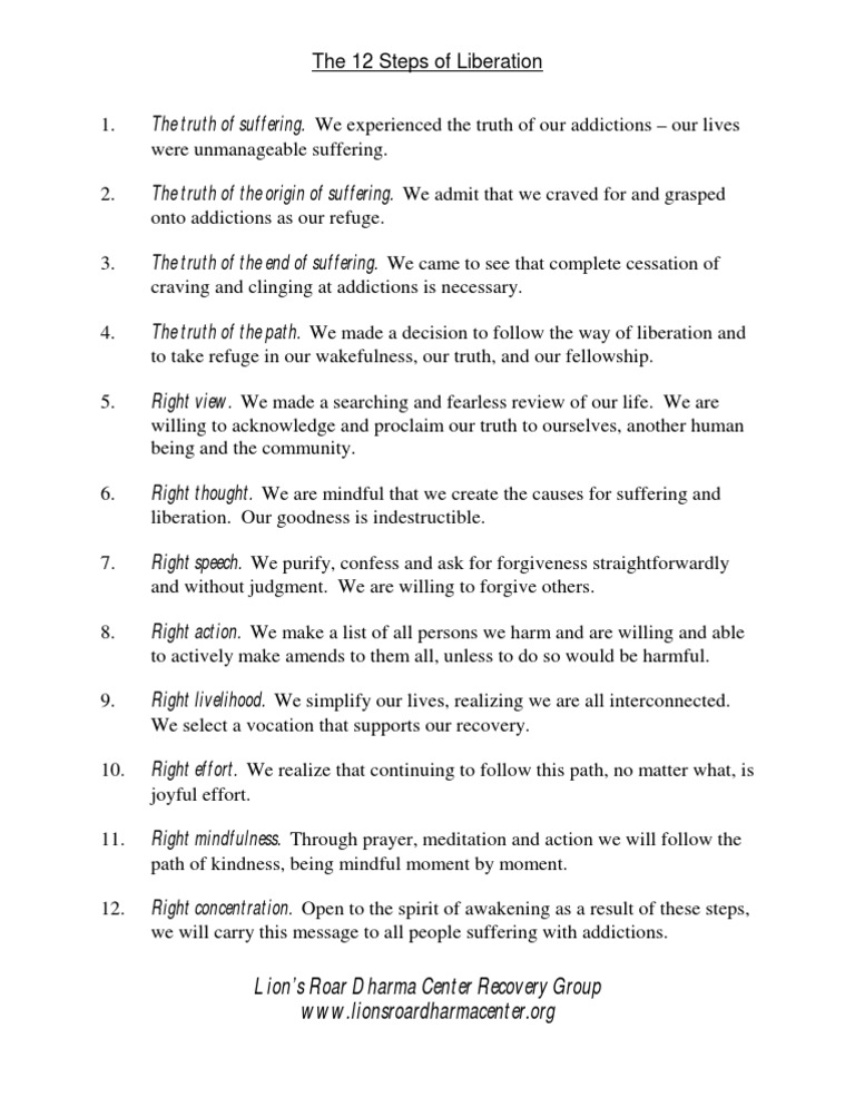 12-Steps of Liberation | PDF