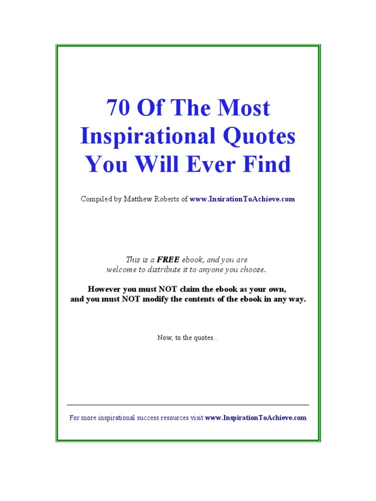 Inspiring Quotes for Personal Growth | PDF