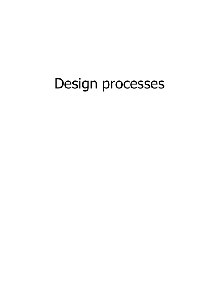 Design Processes | PDF