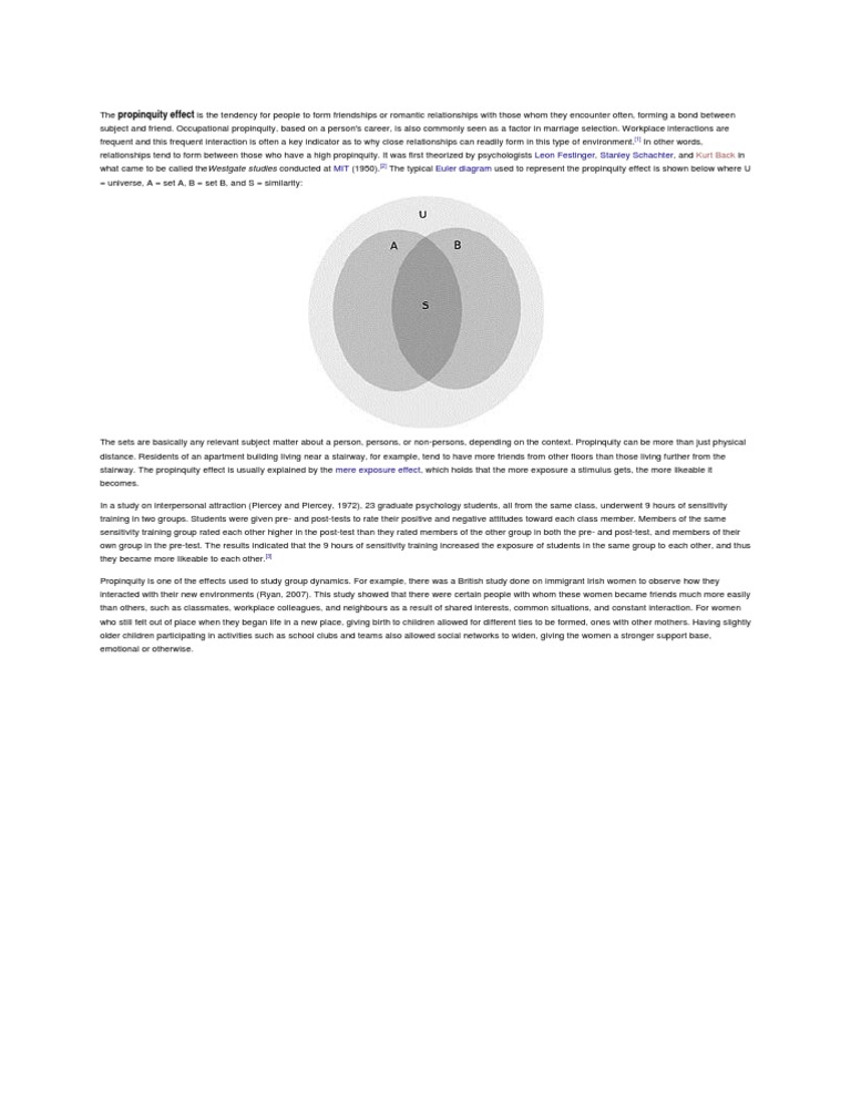 The Propinquity Effect: How Frequent Interactions Lead to Close ...