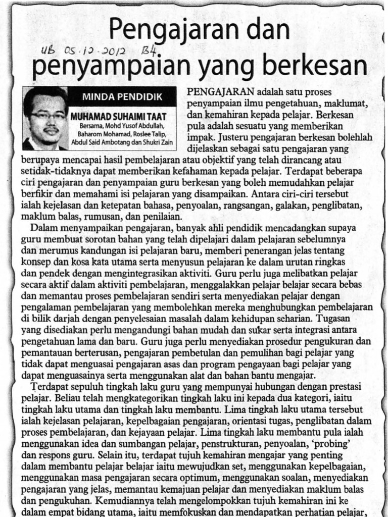 Keratan Akhbar | PDF