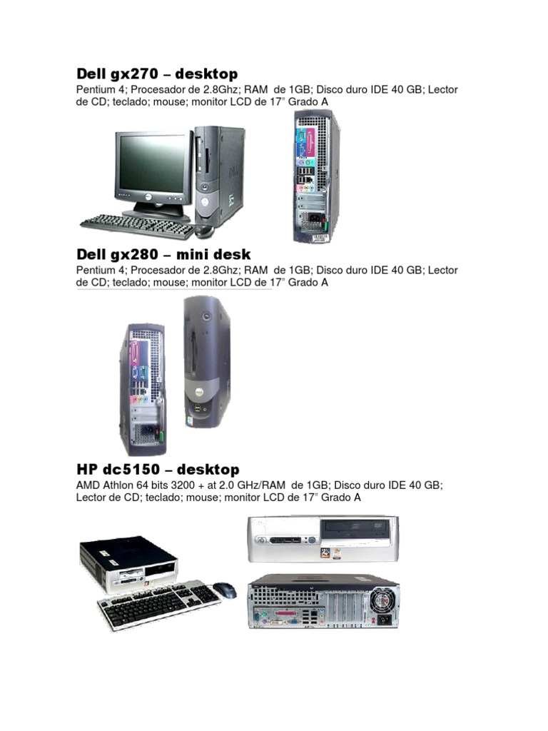 Catalogo de Computadoras | PDF