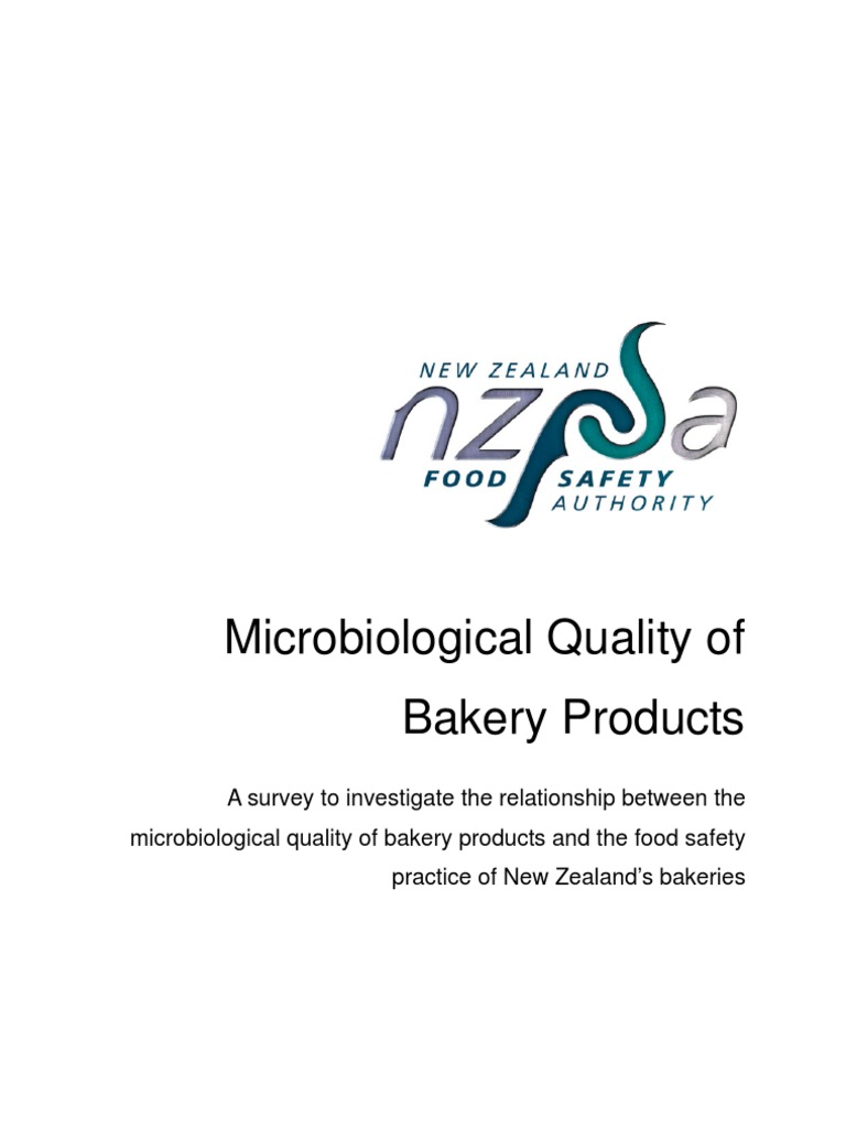 Microbiological Quality in NZ Bakeries | PDF | Food Safety | Hazard ...