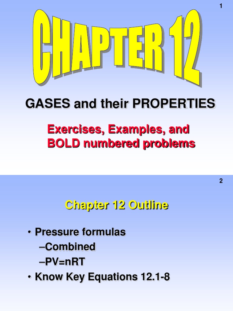 7 Ch12 (Gas) | PDF | Gases | Diffusion