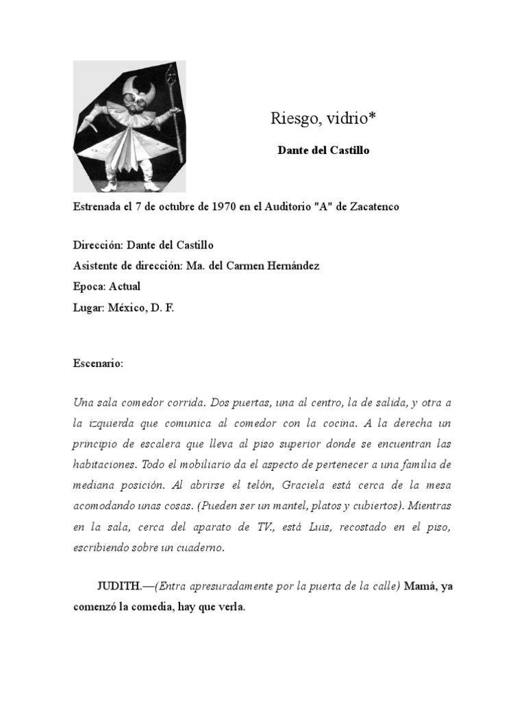 Dante Del Castillo - Riesgo, Vidrio | PDF