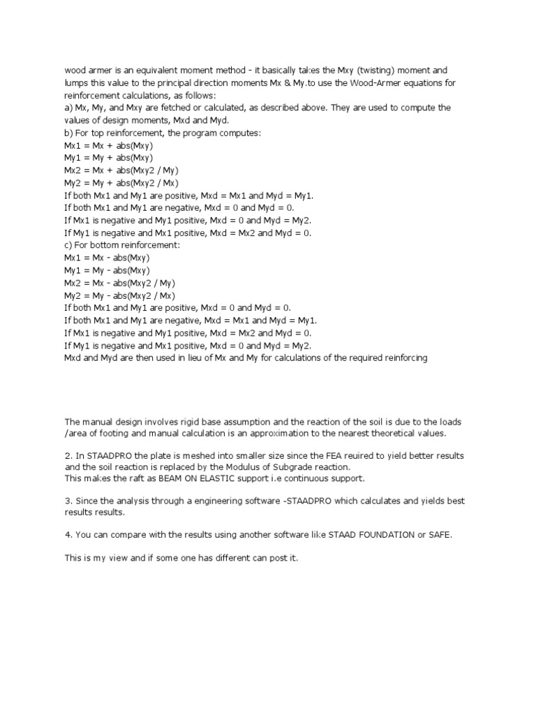 Wood Armer - Equivalent Moment Method | PDF
