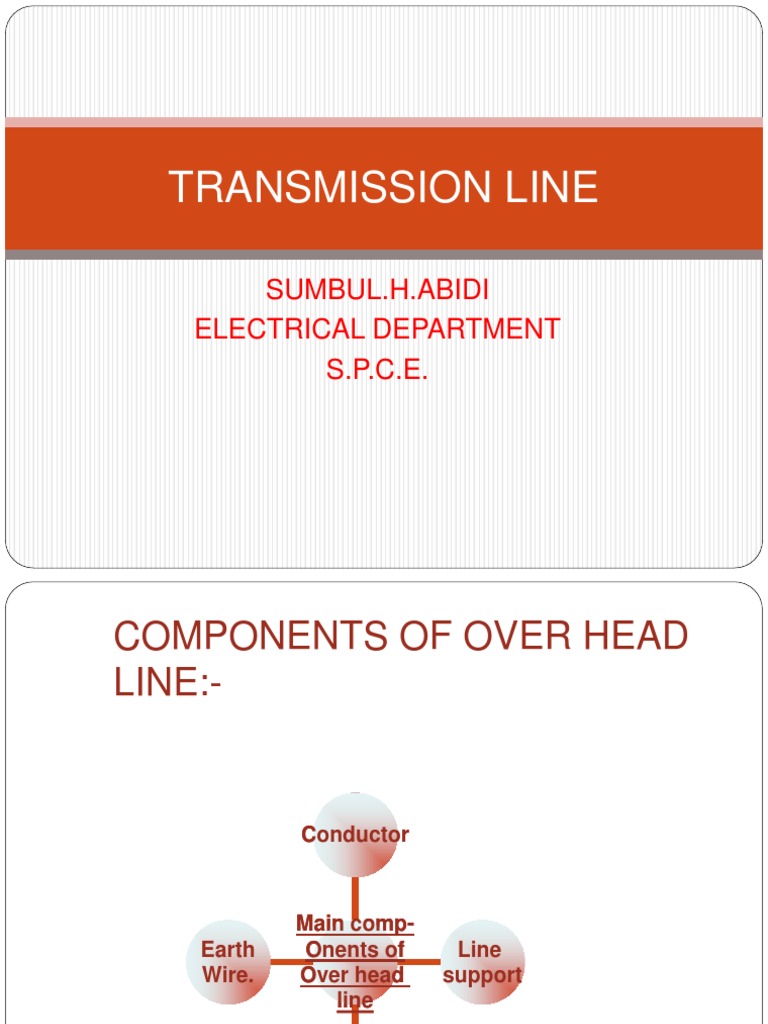 Components of Overhead Transmission Lines | PDF | Insulator ...