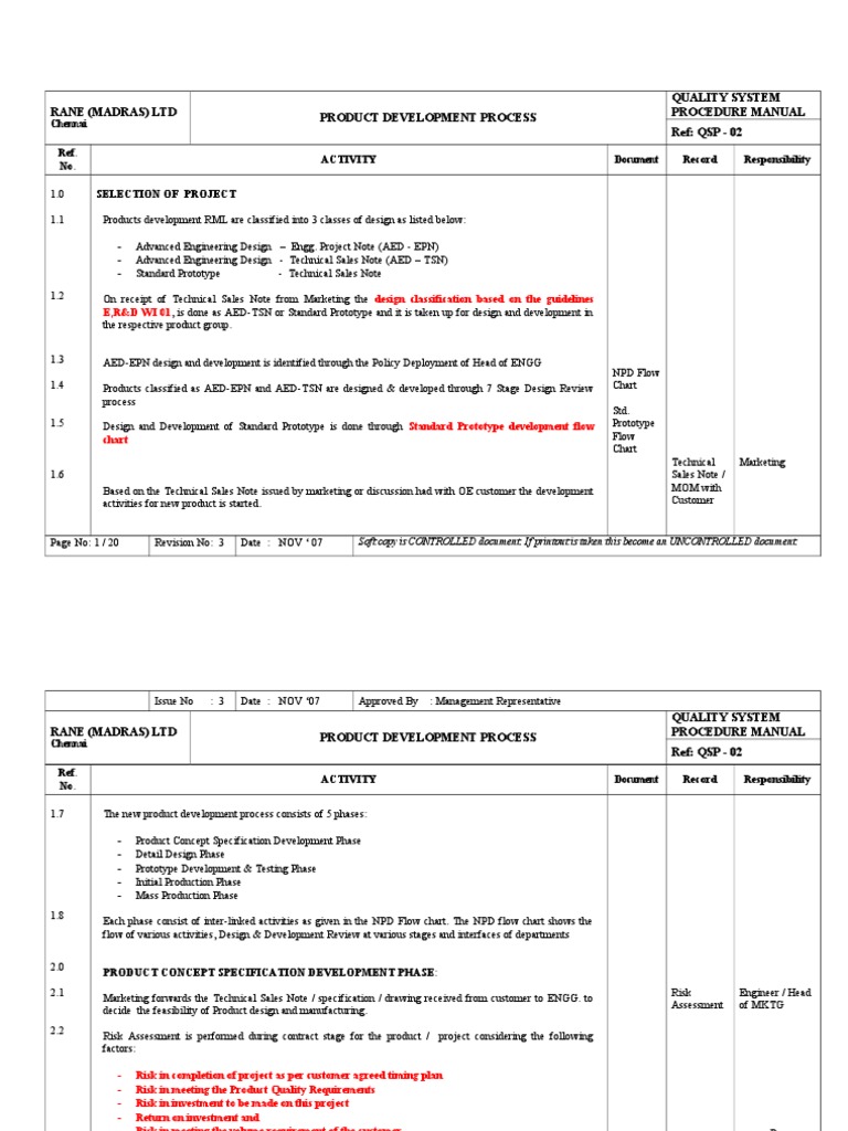 RML Product Development Manual - 031108 | Download Free PDF ...