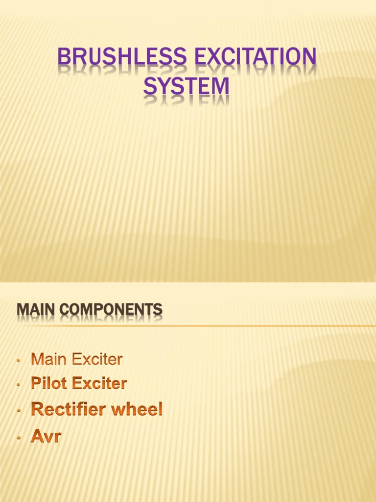 Brush Less Excitation System | PDF