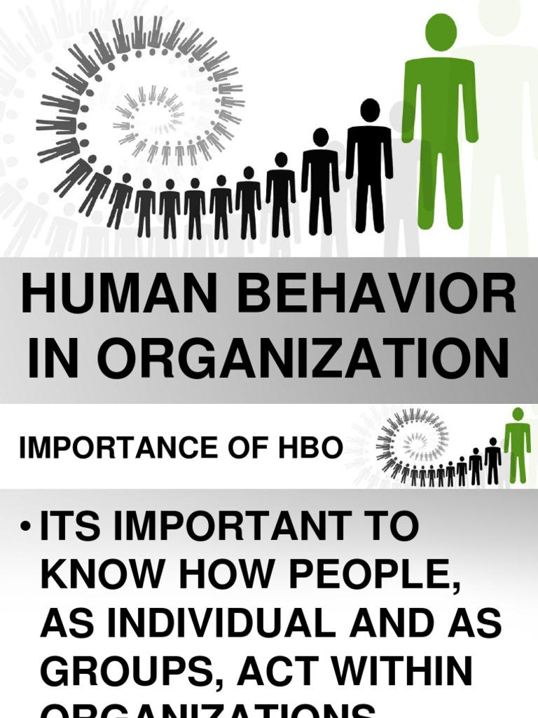 Human Behavior in Organization