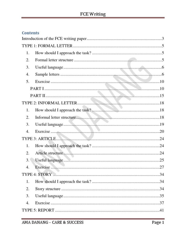 Writing Fce Complete | PDF | Ellipsis | Question
