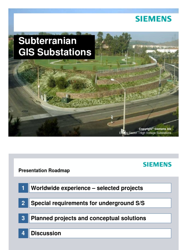 Subterranian GIS Substations | PDF | Electrical Substation | High Voltage