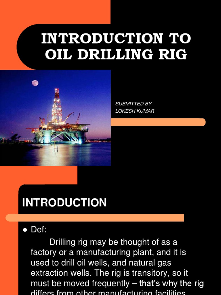 Drilling Rig | PDF | Drilling Rig | Oil Well