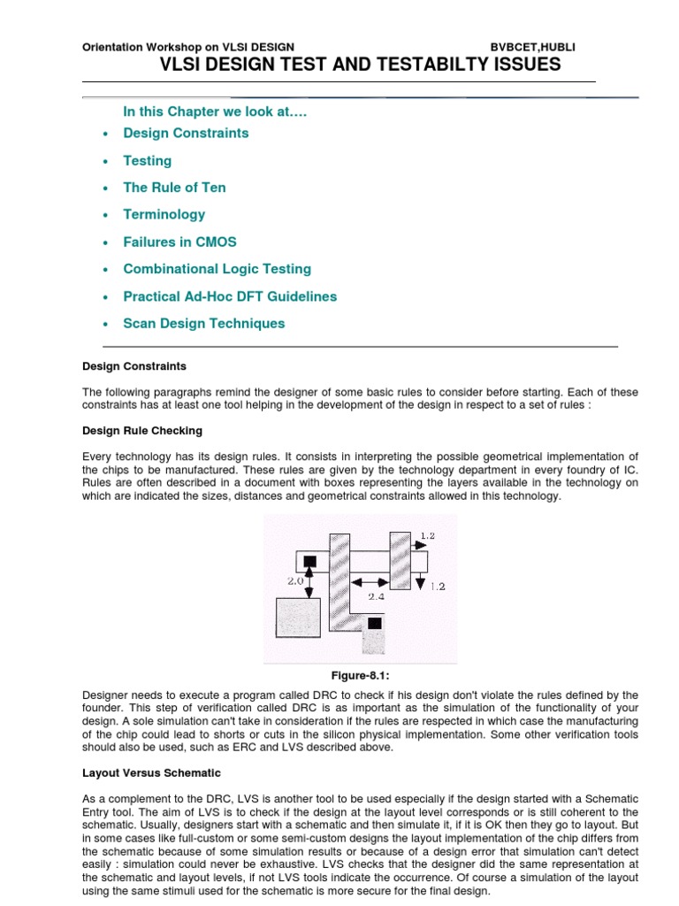 Vlsi Design Test and Testability | PDF | Integrated Circuit | Cmos