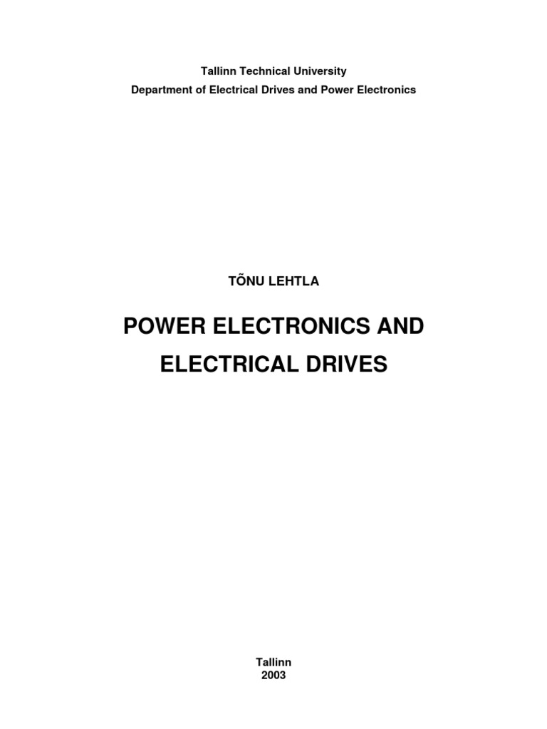 Power Electronics and Electrical Drives | Download Free PDF | Power ...