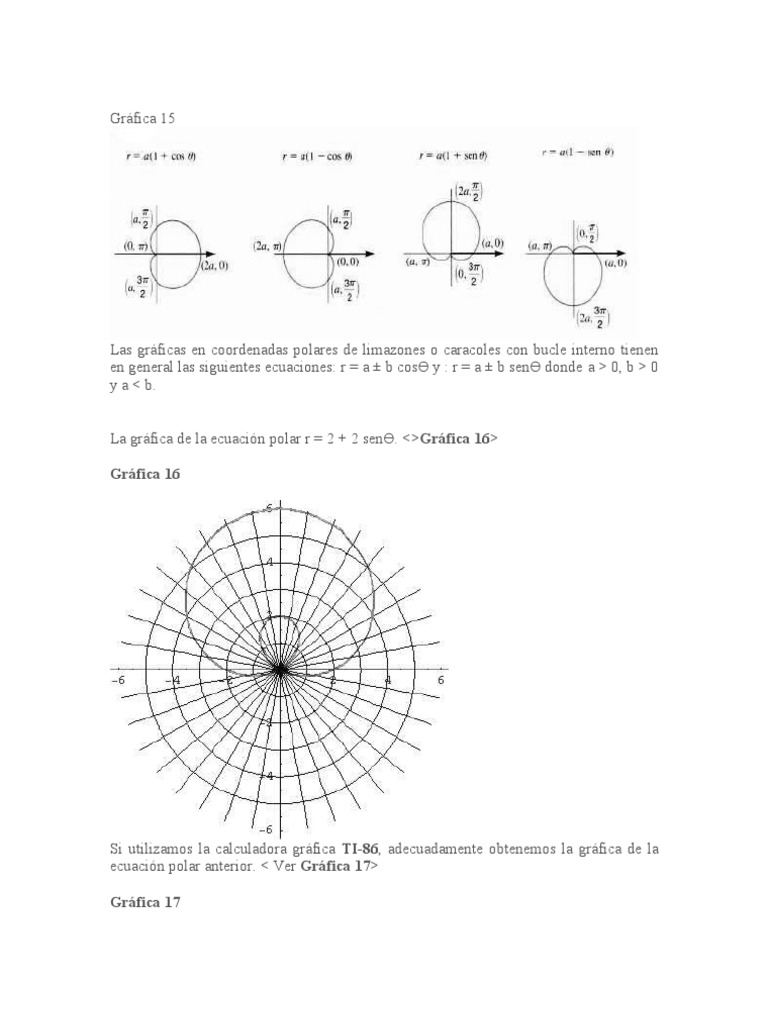 Curvas Polares | PDF | Función (Matemáticas) | Circulo