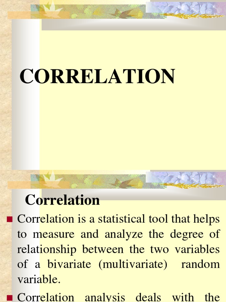 Correlation 1 | PDF | Correlation And Dependence | Regression Analysis
