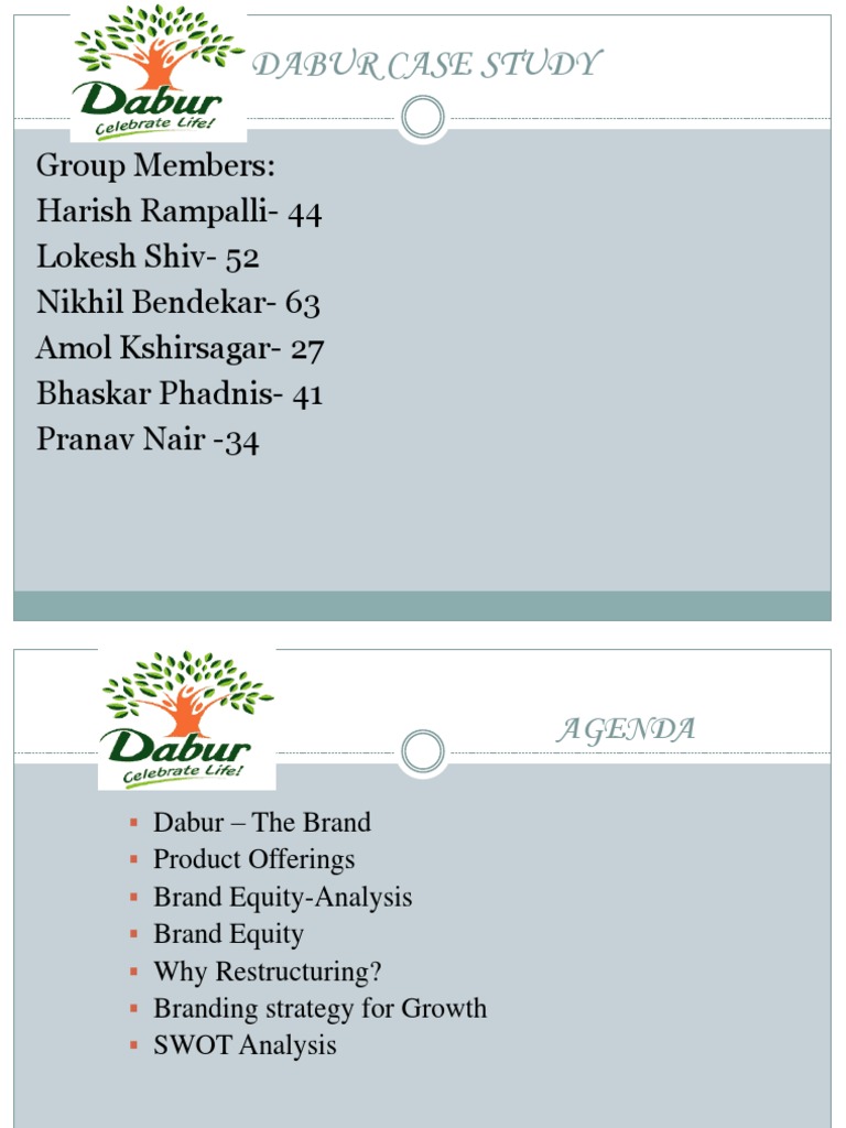 Dabur Case Study | PDF | Brand | Market (Economics)