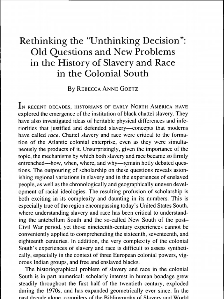 Analysis of Slavery | PDF | Slavery | Race (Human Categorization)