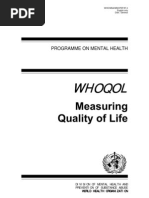 Australian Version - Manual and Questionnaires - WHOQOL-100 and BREF ...