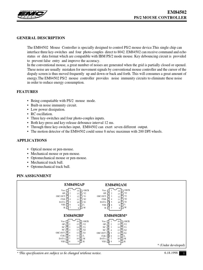 Em 8402 | Download Free PDF | Network Packet | Input/Output