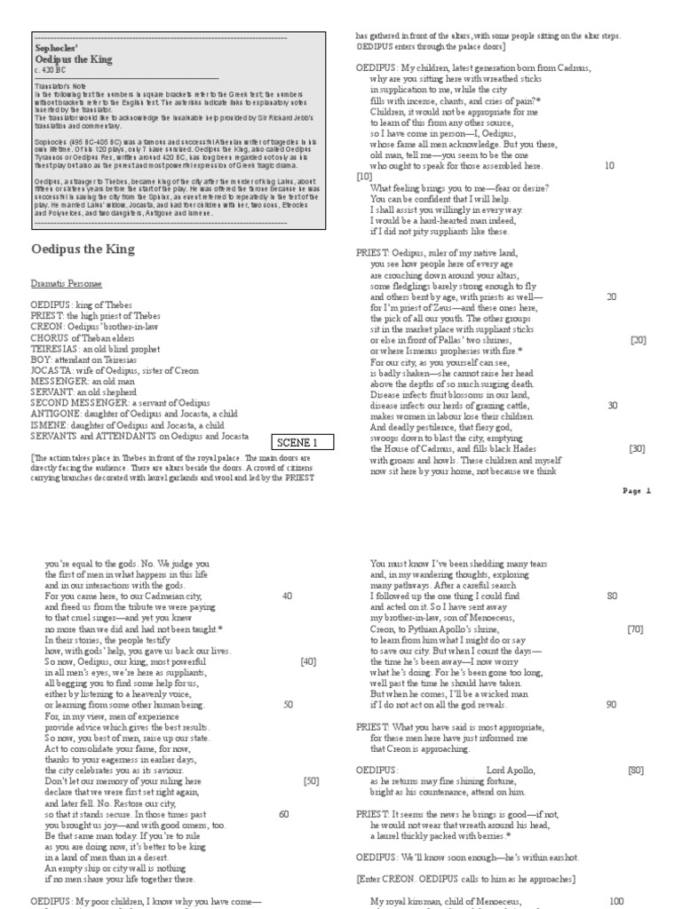 Odeipus | PDF | Oedipus | Boeotian Mythology