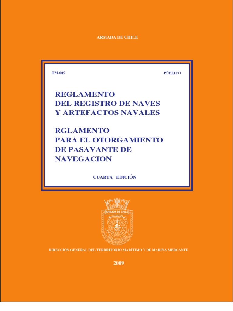 Reglamento Registro de Naves y Artefactos Navales | PDF | Cónsul ...